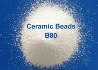 China White Ceramic Shot Peening Media , Zirconia Shot Blast Media Z100-Z850 For Aviation Industry for sale