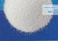 China Ceramic Beads B60 B80 Blast Abrasive Media For Tire / Glass Bottles Molds Cleaning for sale