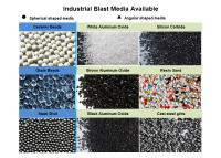 China 25kgs 55lbs Bucket Packaged Ceramic Blasting Media Fracture Resistance for sale