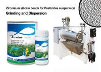 China Pesticides Dispersion Horizontal Sand Mill Grinding Media Zirconium silicate beads 2.8-3.0mm for sale