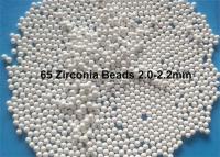 China Vertical Grinding Mill Zirconium Silicate Beads 1.6 - 1.8mm / 2.0 - 2.2mm 65 Zirconia Beads for sale
