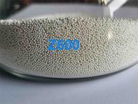 China Z600 600 - 850μM Ceramic Shot Peening High Hardness Smooth Surface White Color for sale