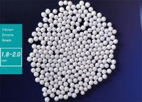 China Yittrium stabilized Zirconia Grinding Media beads Size 1.8-2.0 mm for sale