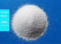 China B40 Size 0.250 - 0.425 Mm Ceramic Bead Blasting Metal Surface Treatment Blasting Media for sale