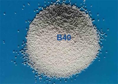 China Iron Free Zirconia Beads Abrasive Media Blasting B40 250 - 425 μM For Metal Surface Finish for sale