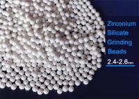 China ZrO2 65% Zirconium Silicate Ball 900HV Harness 1.1KN Impact Strength White Color for sale