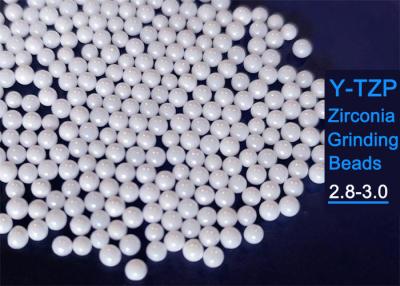 China Ultra Fine 0.1mm Stabilized Zirconia Grinding Beads Sphere Shape For Ink Milling for sale