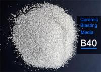 China 62% ZrO2 Ceramic Cleaning Media Solid Round Ball Shape For Wet Blasting for sale