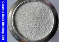 China Ceramic Blasting Beads Microblast Media / Deburring Bead Blasting Material for sale
