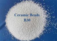 China Mobile Phone Surface Finish Ceramic Bead Blasting Media Zircon Sand White for sale