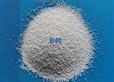 China 60-66% ZrO2 Zirconia Beads Abrasive Blasting Media B20 B40 B60 B120 B205 B400 For Metallic Parts for sale