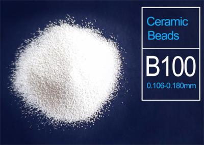 China Ceramic beads blasting media ZrO2 60% Min. B100 size 0.106-0.180mm for sale