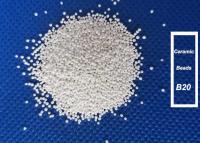 China Round Solid Ceramic Bead Blasting Media For Metal Surface Finish for sale