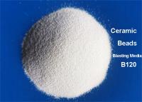 China Metal Surface Finish B120 125μM Ceramic Blasting Media for sale