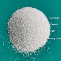 China 700-900HV Hardness Ceramic Sandblasting Media For B20-B505 Boost Productivity for sale