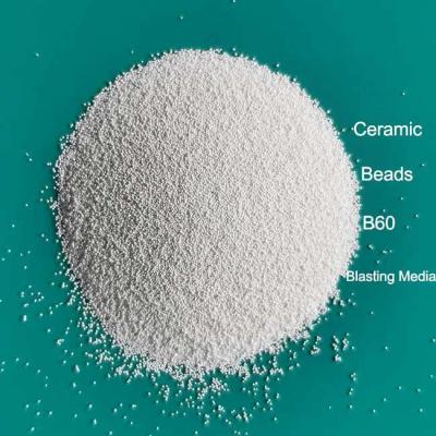 China 700-900HV Hardness Ceramic Sandblasting Media For B20-B505 Boost Productivity for sale