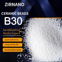 China B30 size 425-600μm Sandblasting Ceramic Blasting Media for metal surface finish for sale