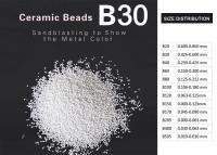 China B30 size 425-600μm Sandblasting Ceramic Blasting Media for metal surface finish for sale