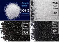 China B30 size 425-600μm Sandblasting Ceramic Blasting Media for metal surface finish for sale