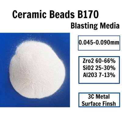 China 3C 700HV 85% Sphericity B170 Ceramic Blasting Media for sale