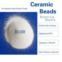 China Melting 700HV B100 56 HRC Ceramic Blasting Media for sale