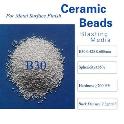 China 65 HRC Mold Cleaning 2.3g/Cm3 B30 Ceramic Bead Blasting for sale