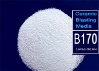 China B170 size 0.045-0.090mm Wear Resistance Ceramic Beads Sandblasting Media for sale
