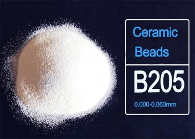 China B205 B400 Ceramic Bead Blasting Media Zirconia Sand For Metallic Parts for sale