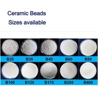 China JZB100 size 106-180μm 3C Products Sandblasting media Ceramic Beads for sale