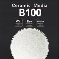 China JZB100 size 106-180μm 3C Products Sandblasting media Ceramic Beads for sale