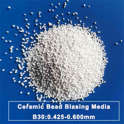 China Mold Cleaning Zirconia Sand Ceramic Bead Blasting B30 0.600mm for sale