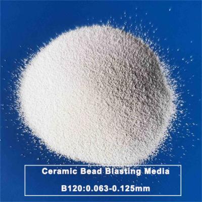 China Microsphere Ceramic Bead Blasting B120 For Titanium Alloy for sale
