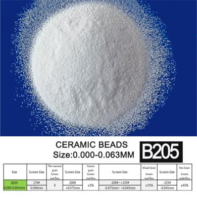China Round B205 Ceramic Bead Blasting For Automatic Sandblasting Machine for sale