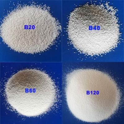 China B120 B205 Ceramic Bead Blasting Media For Metal Surface Finish High Strength for sale