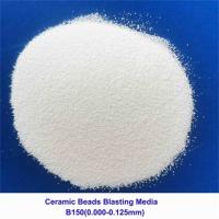 China 700HV Ceramic Blasting Media Zirconium Silicate Beads B120 B150 B170 B205 for sale