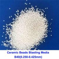 China Zirnano 62-66% Ceramic Bead Blasting Media Blasting Materials For Magnesium Alloy for sale