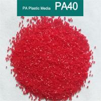 China Red PA Plastic Media Blasting PA40 For Plastic Sandblasting Surface Treatment for sale