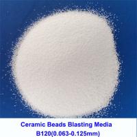 China 60HRC Ceramic Blasting Media Zirconia Beads B120 B150 B170 B205 For Golf & Artificial Joint for sale