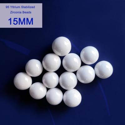 China YTZP Yttria Stabilised Zirconia Grinding Media Ball Size 15mm for sale