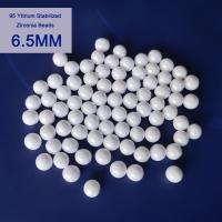 China 95 YTZP Yttrium Stabilized Zirconia Grinding Balls Size 6.5mm for sale