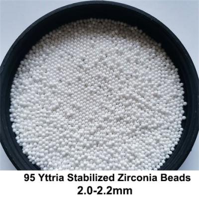 China 2mm Zirconia Grinding Media 95 Ceramic Grinding Media For Lithium Battery Material for sale