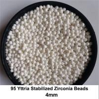 China 95 Yttrium Stabilized Zirconia Beads Grinding Media 1.8-2.0mm 2.0-2.2mm High Viscosity Slurry for sale