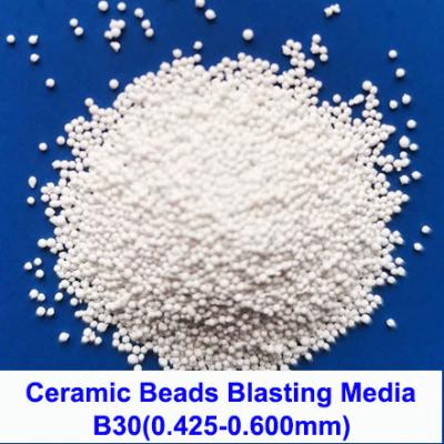China 700HV Ceramic Bead Abrasive Zirconia Beads JZB20 JZB30 JZB40 JZB60 Metal Surface Finish for sale