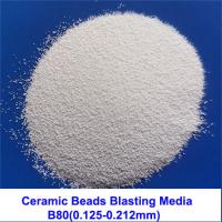 China JZB60 JZB80 JZB100 JZB120 Ceramic Blasting Media Zirconia Sand For Metal Parts for sale