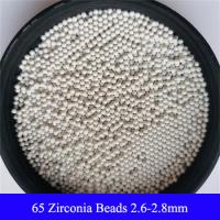 China 1.6-1.8mm 2.6-2.8mm Zirconium Silicate Beads 65 Zirconia Beads Grinding Media for sale