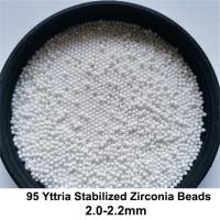 China 95 Yttrium Stabilized Zirconia Beads Grinding Media For High Viscosity & High Hardness Materials for sale