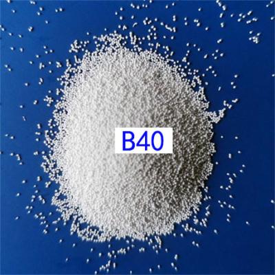 China 700HV Ceramic Blasting Media Zirconium Silicate Beads JZB40 JZB60 JZB120 Metal Surface Finish for sale