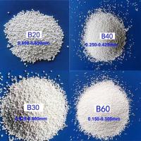 China 25KG Wet Or Dry Airblast Ceramic Bead Blasting B20 B30 B40 Metal Surface Finish for sale