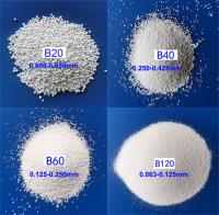 China Iron Free Ceramic Blasting Media B60 B120 For Stainless Steel Parts Surface Finish for sale