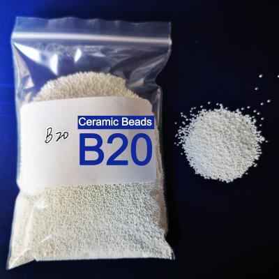 China B20 Ceramic Blasting Media Size 0.600-0.850mm Applicable For Steel Pipes Clean for sale